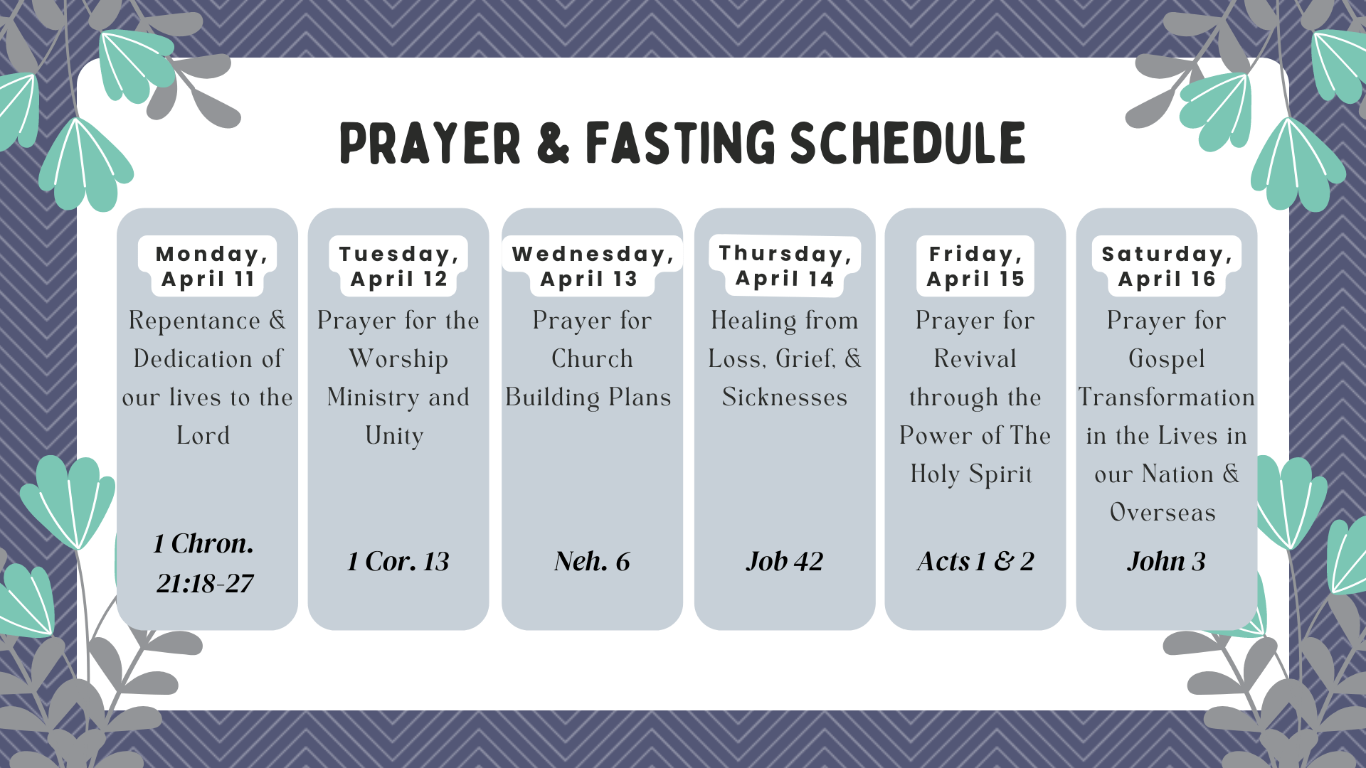 Prayer & Fasting - Washington Alliance Church